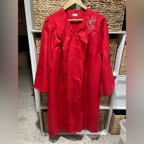 Other | Red Choir Robe Confirmation Gown Officiant Religious Robe ...